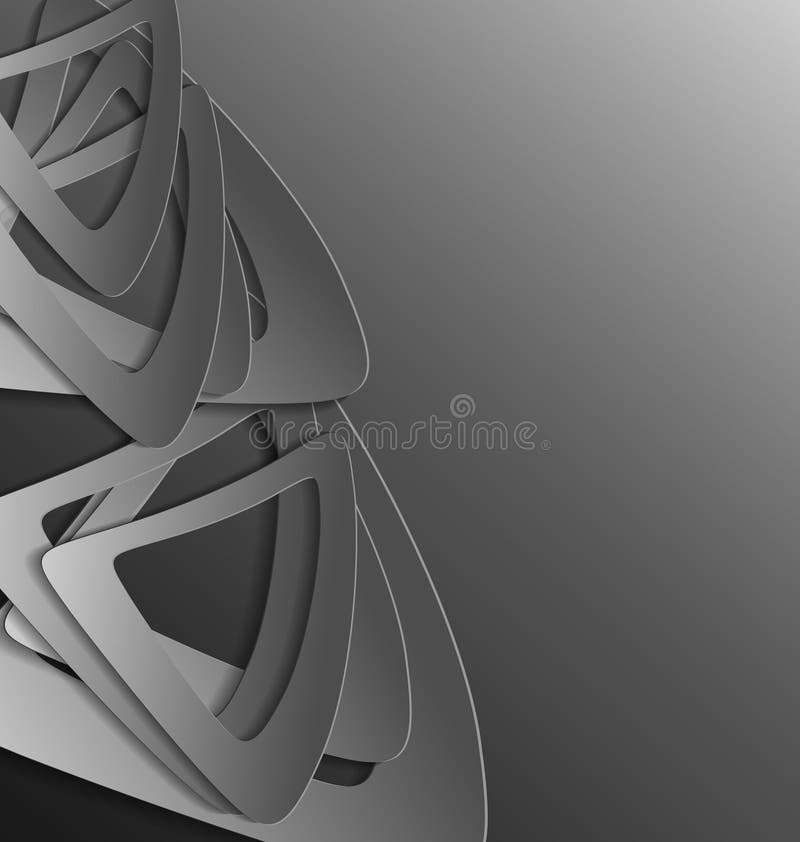 Gray Shape Abstract Background Stock Illustration - Illustration of ...