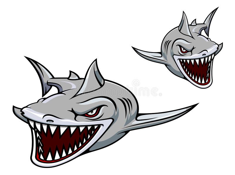 Gray Cartoon Shark Stock Illustrations – 567 Gray Cartoon Shark Stock ...