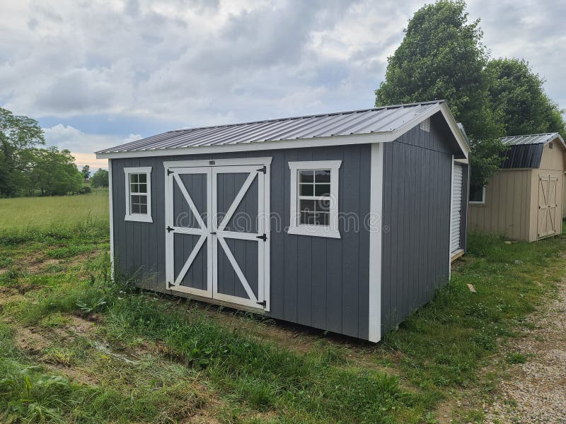 Amish Barn stock photo. Image of fence, farm, barn, white - 47228504