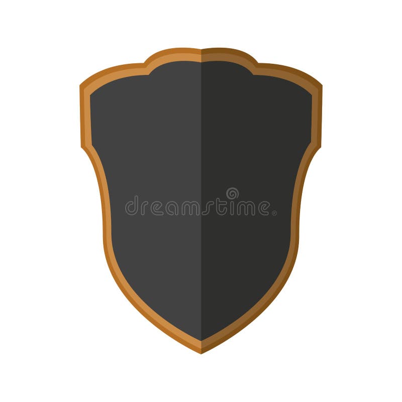 Gray Shield Protection Security Company Shadow Stock Illustration ...