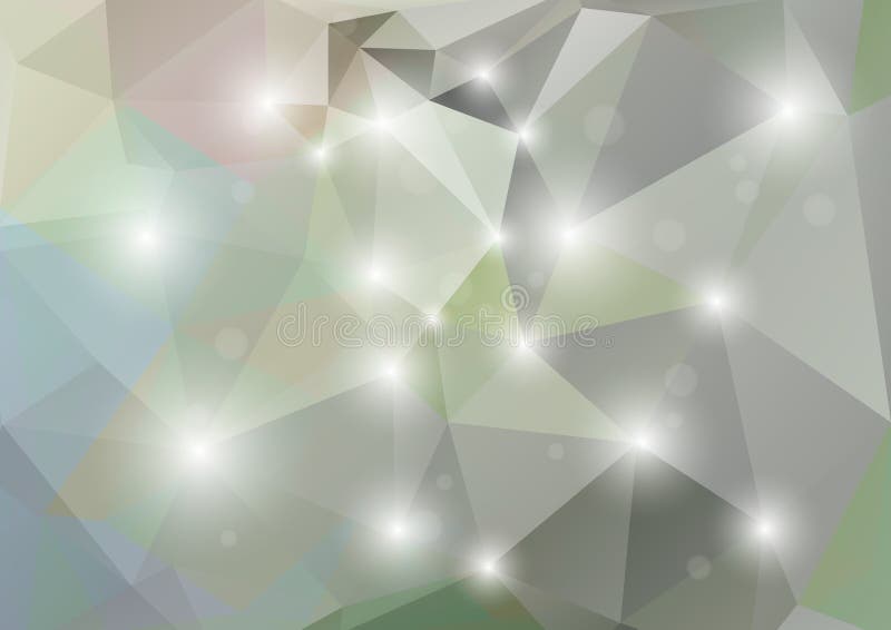 Gray Shining Geometric Abstract Background. Stock Vector - Illustration ...