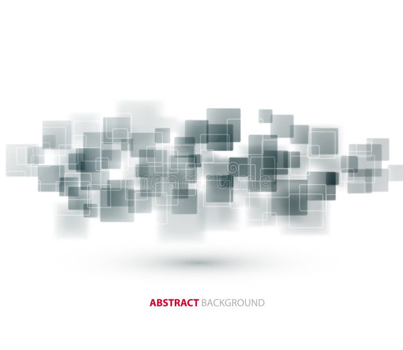 Gray Shiny Squares Technical Background. Vector Stock Vector ...