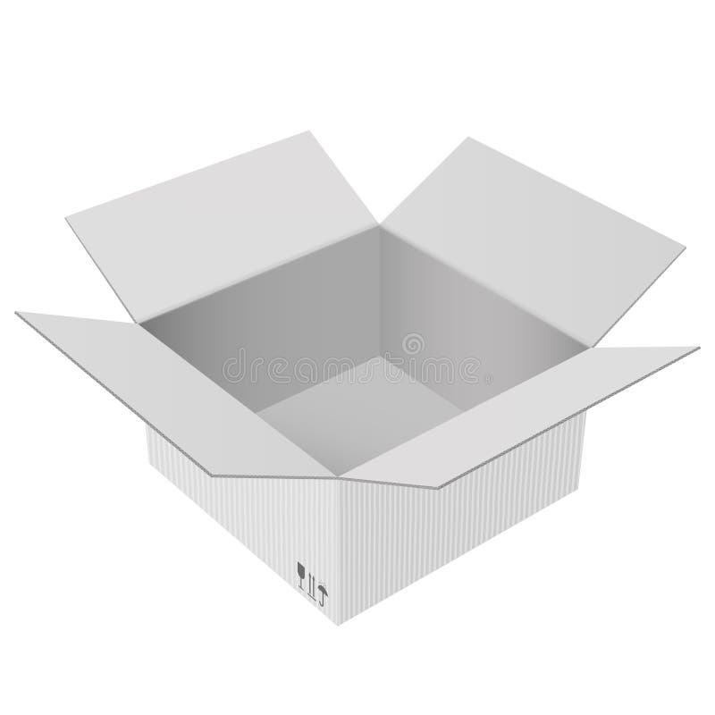 Gray Shipping Freight Container. Front, Back and Side View Stock Vector ...