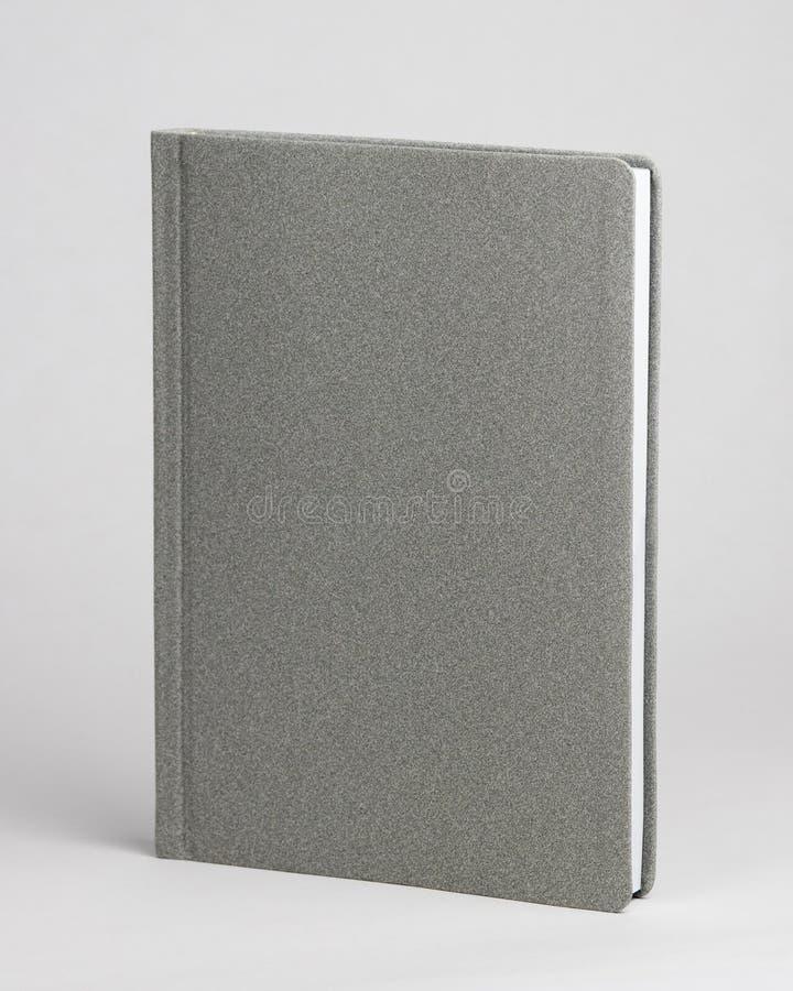 Gray Silver Office Diary in Standing View Isolated on White Background ...
