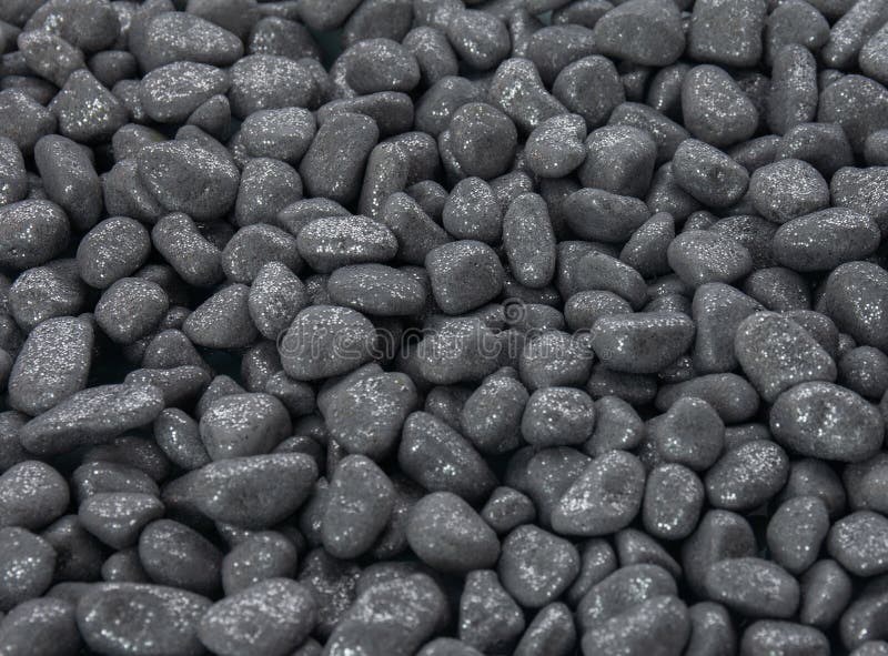 Gray Silver Pebbles Topview Stock Image - Image of background, white ...