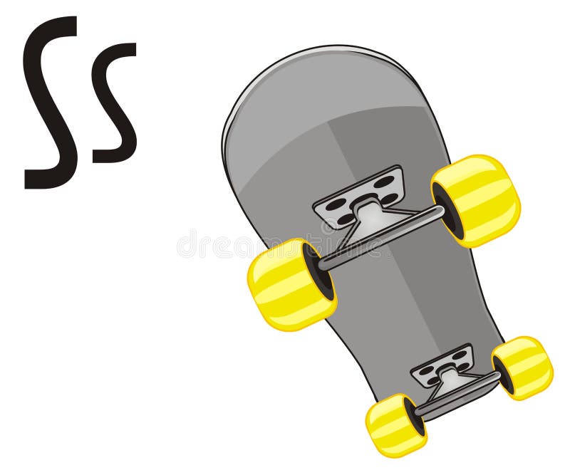 Letters Skate Stock Illustrations – 236 Letters Skate Stock ...