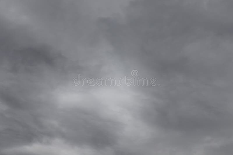 Gray Sky, Rain. Thunderclouds Over Horizon, Dark, Gray Stock Image ...