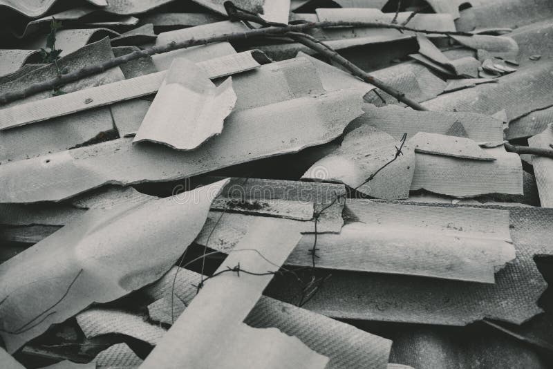 Gray Slate Broken into Pieces of Different Shapes and Sizes Stock Image ...