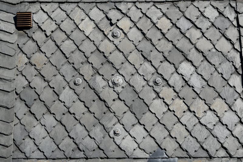 Slates As Wall Cladding on a House Stock Photo - Image of stone ...