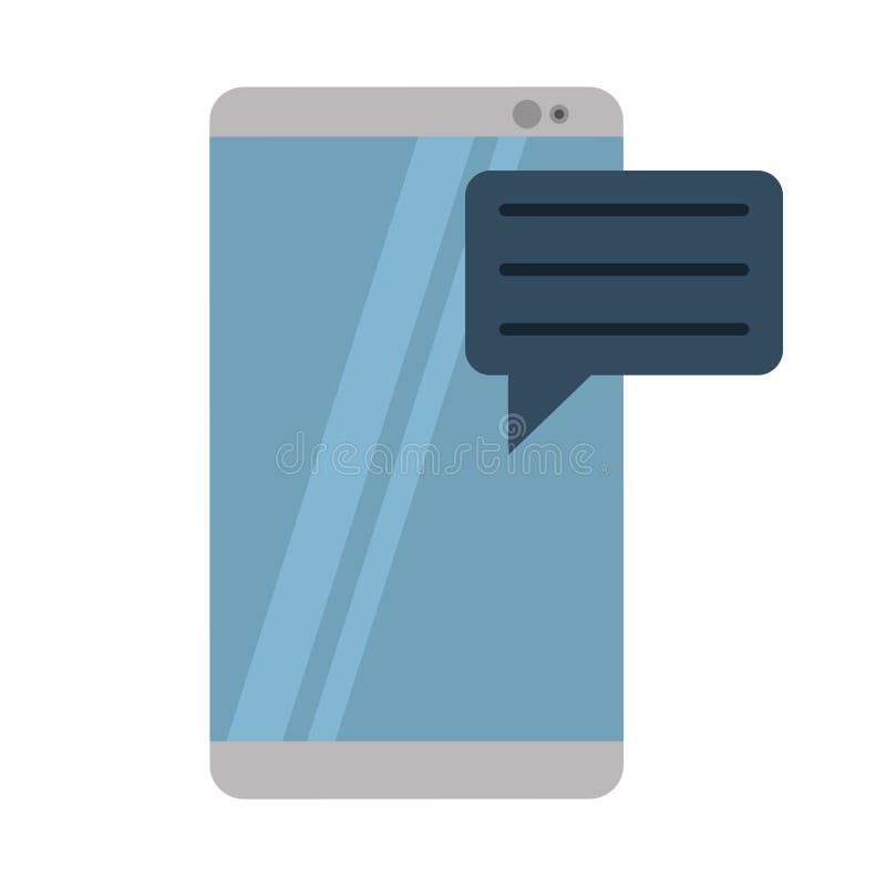 Smartphone and Communication Design Stock Vector - Illustration of ...