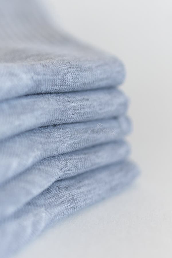 Gray Socks with a Stack of Fan Coloring. Close-up on a White Background ...