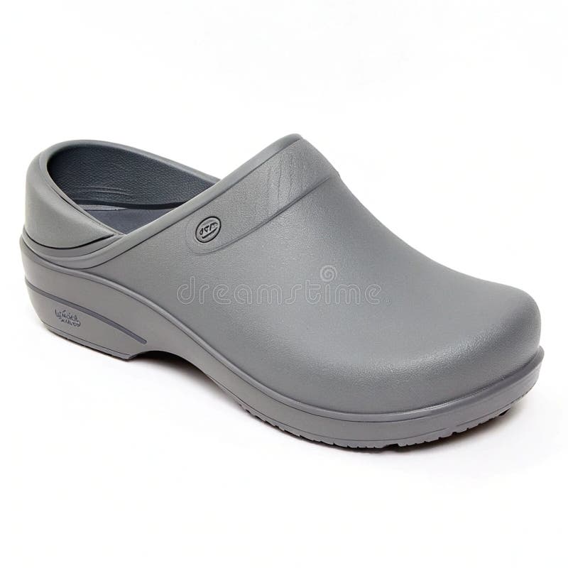 Gray Soft Clog Isolated on Transparent Background Stock Illustration ...