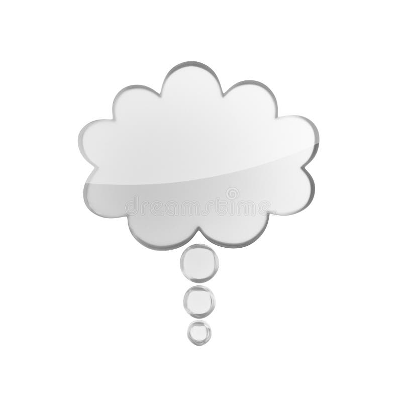 Gray speech bubble stock illustration. Illustration of blank - 38310554