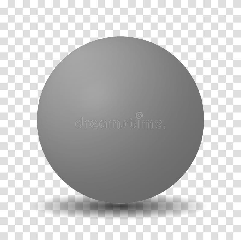 3d vector gray sphere stock vector. Illustration of shape - 7830793