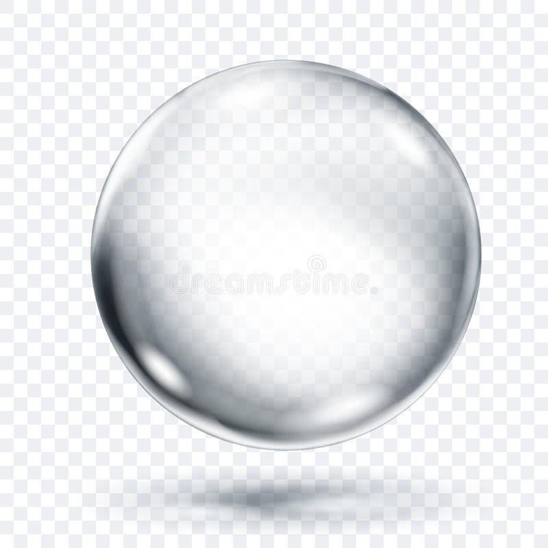 Gray Sphere with a Soft Shadow Stock Illustration - Illustration of ...