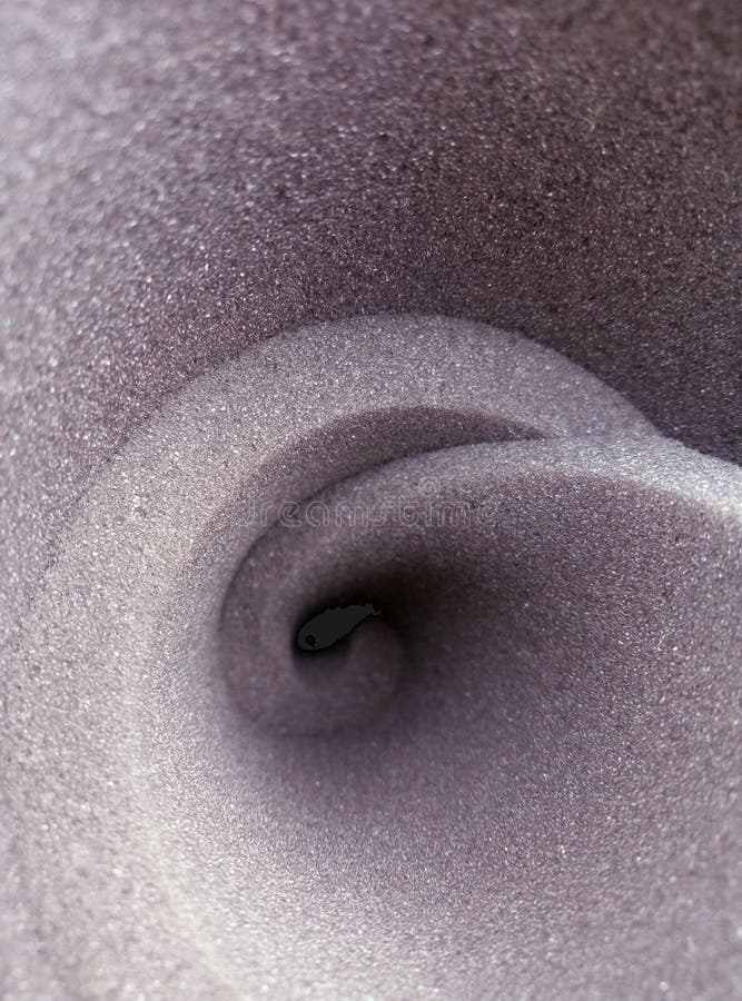 Gray Sponge Foam Texture. Curved Sheet Isolated on White Background ...