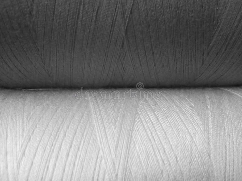 Gray Spool and White Spool. Object Seen Overlapping Stock Photo - Image ...