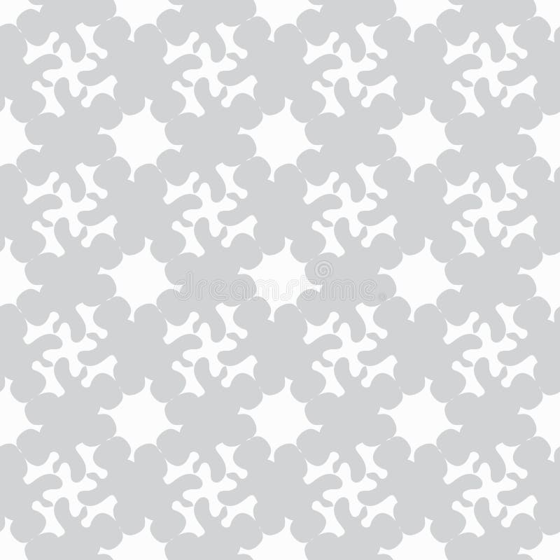 Gray Spots Seamless Monochrome Pattern on a White Background Stock ...