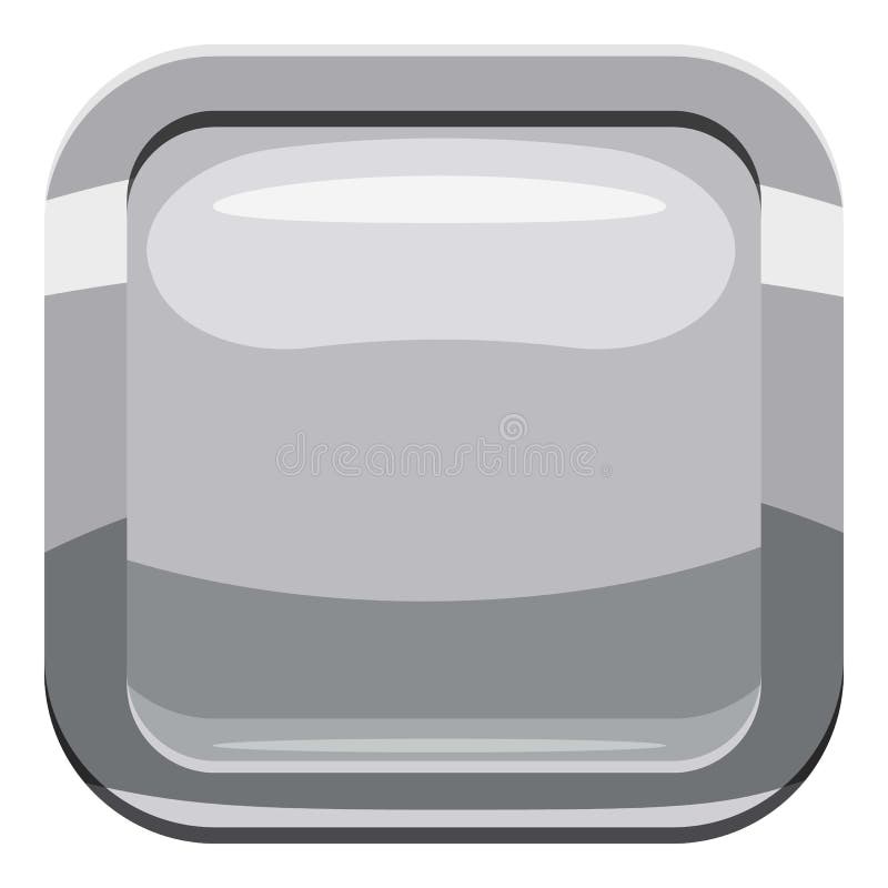 Gray Square Rounded Button Stock Illustrations – 4,165 Gray Square ...