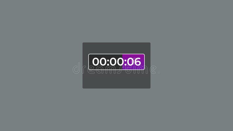 Square Clock Timer Counts Down 44 Seconds, Countdown, Graphics, Alpha ...