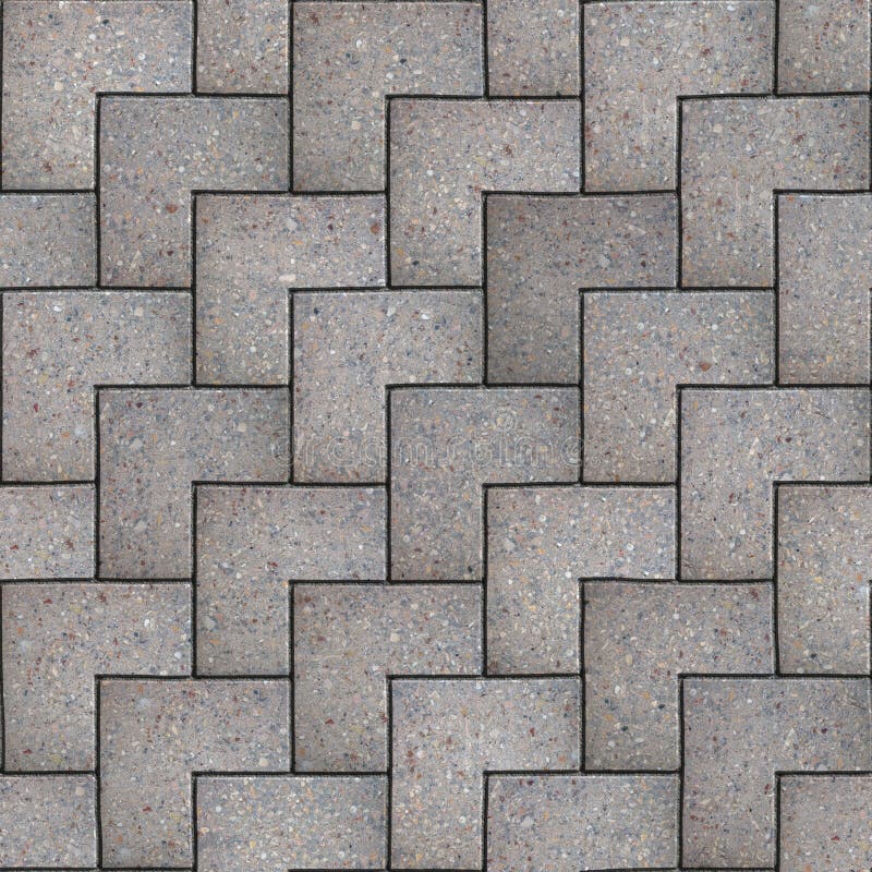 Gray Square Pavement. Seamless Tileable Texture. Stock Illustration ...