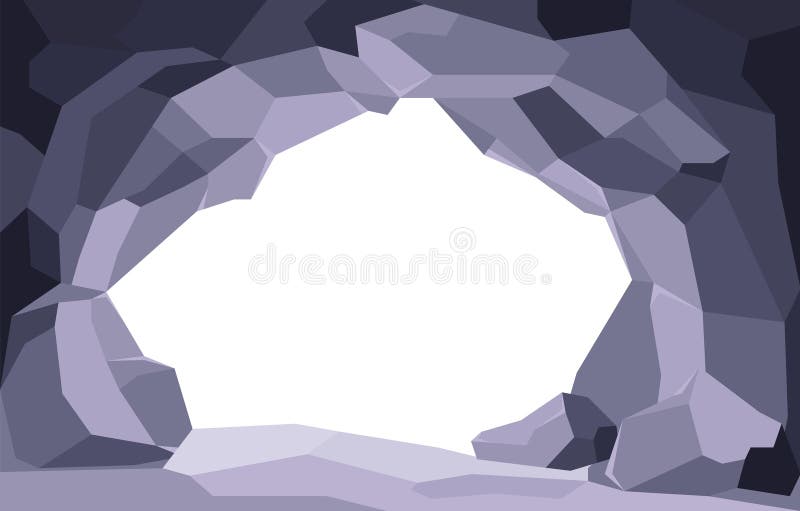 Gray Stone Cave Entrance with Empty White Space Inside Flat Style Stock ... Gray Stone Cave Entrance with Empty White Space Inside Flat Style Stock ...