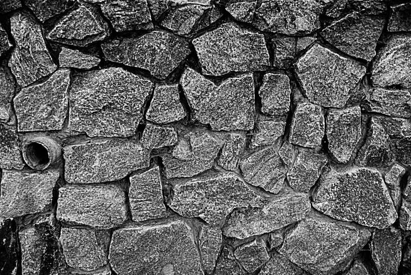 Gray Stone Texture from a Fragment of the Basement with Large ...