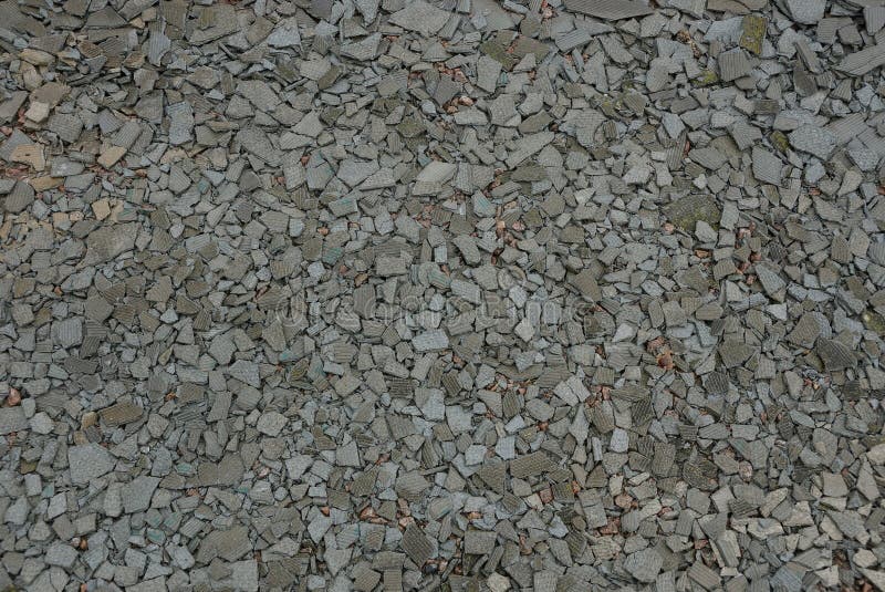 Gray Stone Texture of Small Stones and Slices of Slate on the Road ...