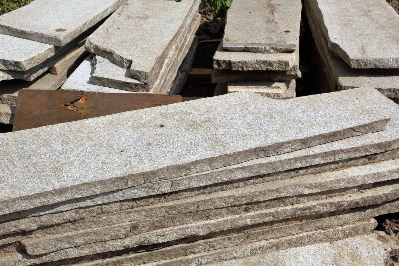 Gray Stones for Landscaping Stock Photo - Image of design, architecture ...