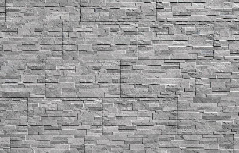 Gray Stoneware Paneling Wall with Stone Effect. External Wall Covering ...