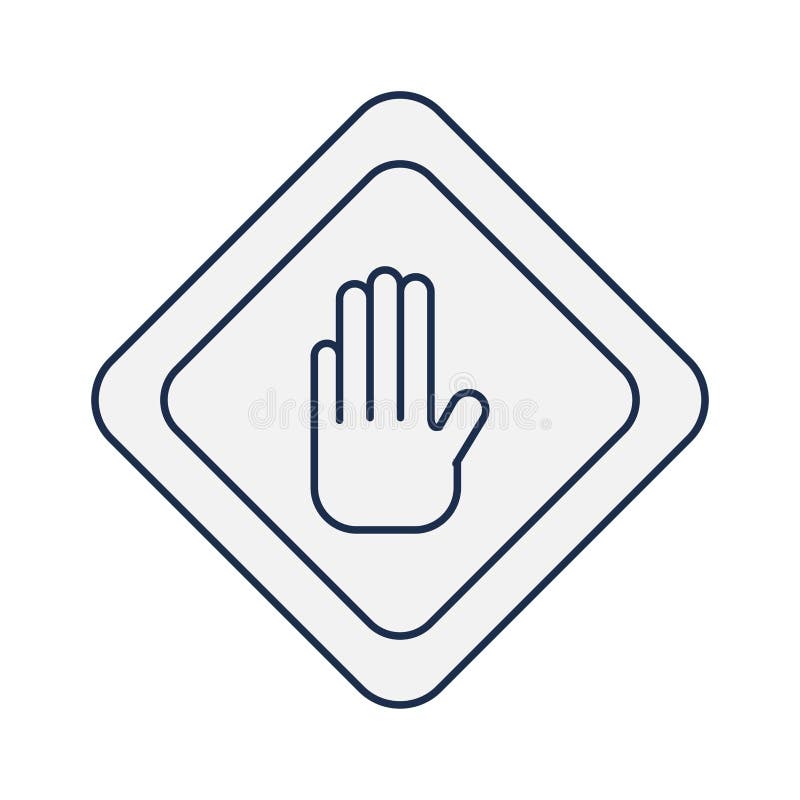 Gray stop sign stock illustration. Illustration of isolated - 226903505