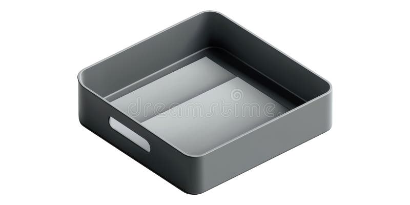 Gray Storage Box Isolated on Transparent Background Stock Photo ...