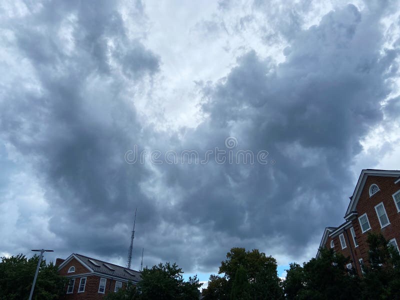 Gray Storm Clouds Above Washington DC Stock Photo - Image of august ...