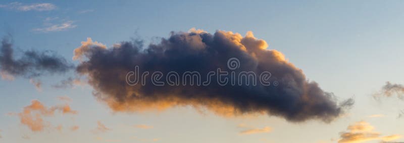 Gray Storm Clouds, Sunset Sky Background, Colorful Sky in Twilight Time ...