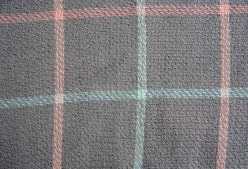 Gray Striped Background of Plaid Wool Blanket Stock Photo - Image of ...