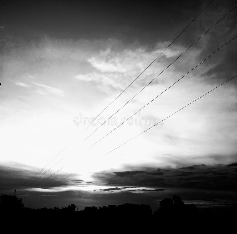 Gray sunset. stock photo. Image of exotic, caribe, minimal - 89313076