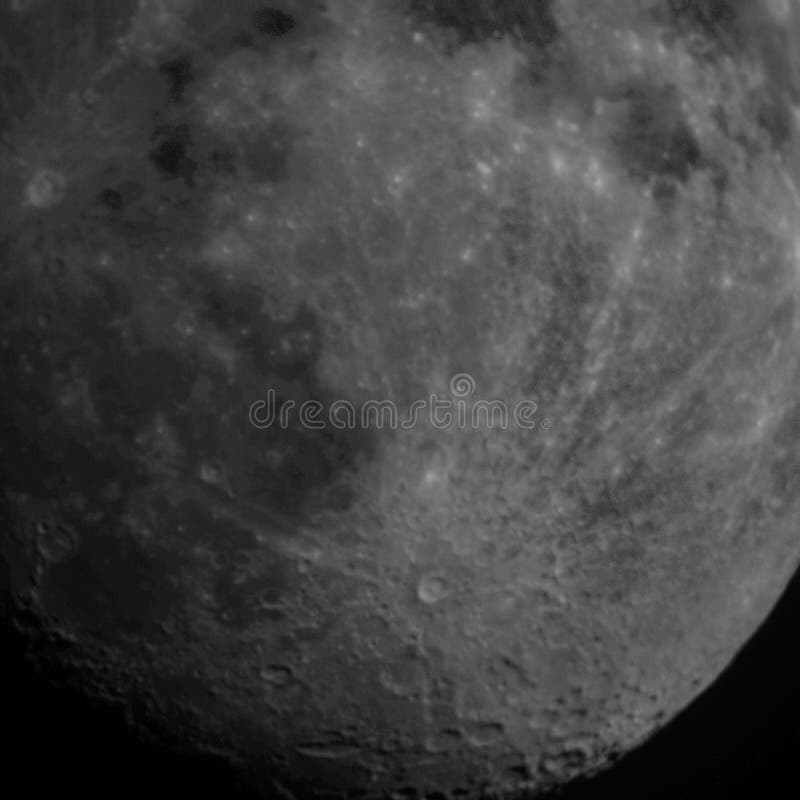 Gray Surface of the Moon from the Space Stock Photo - Image of cosmic ...