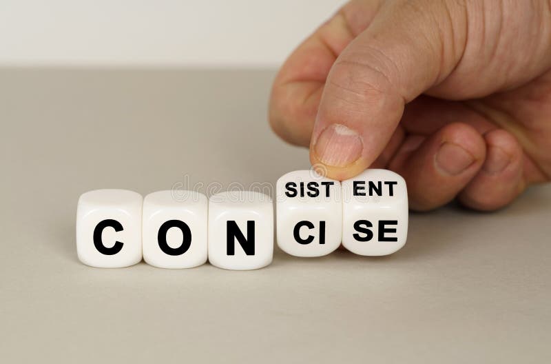 On a Gray Surface are White Cubes with the Inscription - CONSISTENT or ...