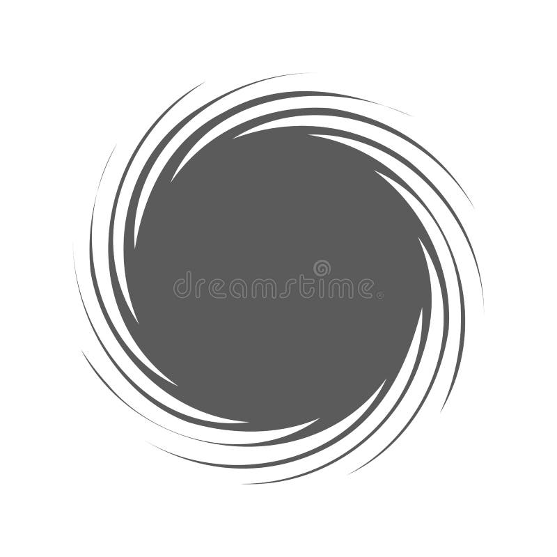 Gray Swirl Icon. Vector Illustration. Stock Illustration - Illustration ...