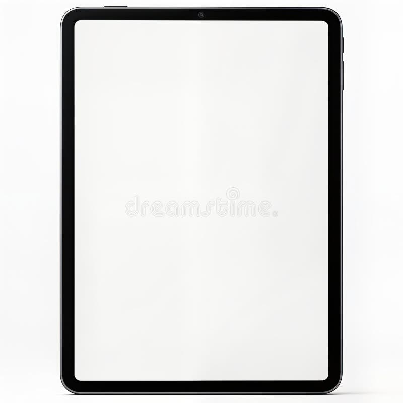 Gray Tablet Mockup. Blank Screen. Modern Tech Device. Portable Computer ...