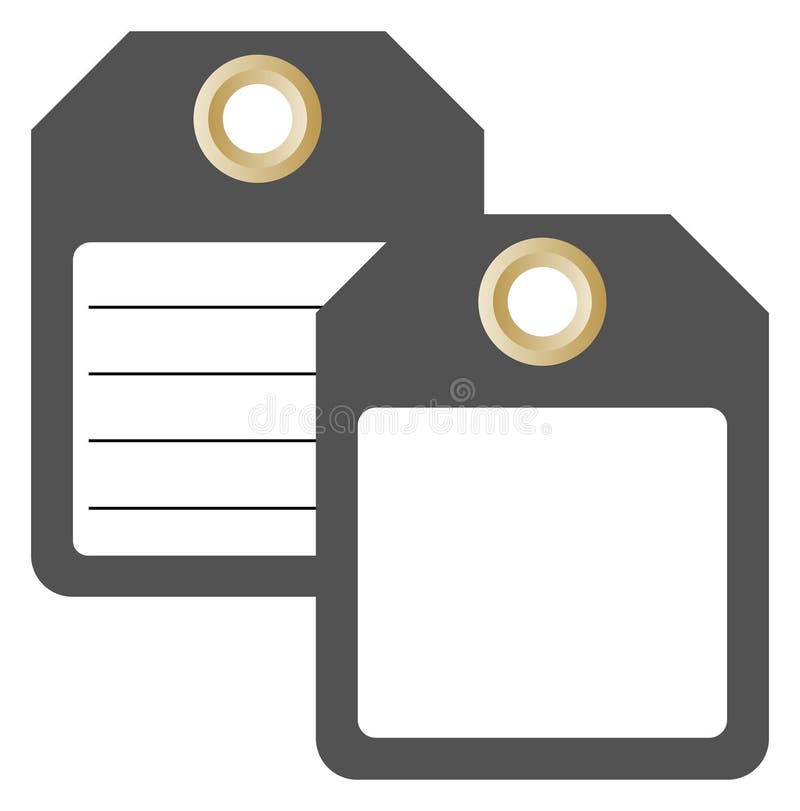 Gray Tag Label Symbol Sign,Vector Illustration, Isolate on White ...