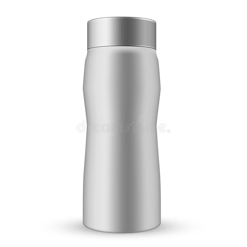 Gray Tall Liquid Container with Gray Ribbed Cap/lid Stock Vector ...