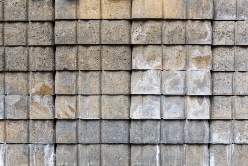Gray Tan Paver Stack stock image. Image of block, stacked - 22059555