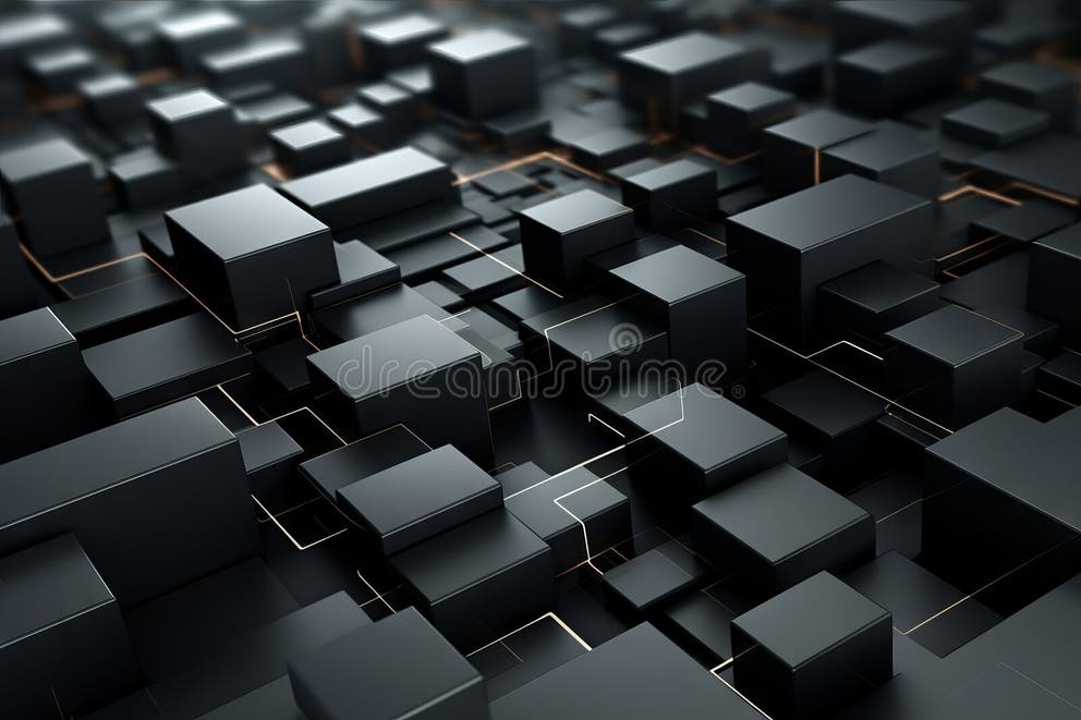 Gray Tech Backdrop for Innovation Stock Illustration - Illustration of ...
