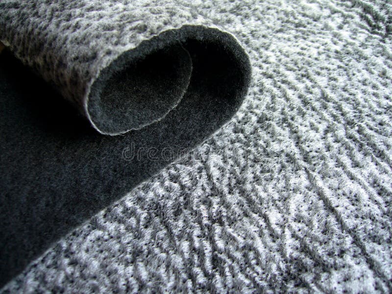Gray Technical Fabric Thinsulate Insulation. Stock Image - Image of ...