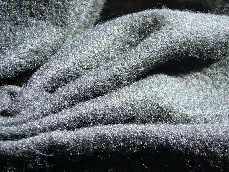 Gray Technical Fabric Thinsulate Insulation. Stock Image - Image of ...