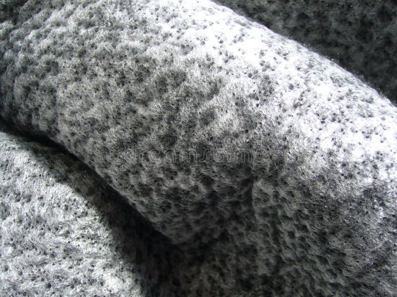 Gray Technical Fabric Thinsulate Insulation. Stock Image - Image of ...