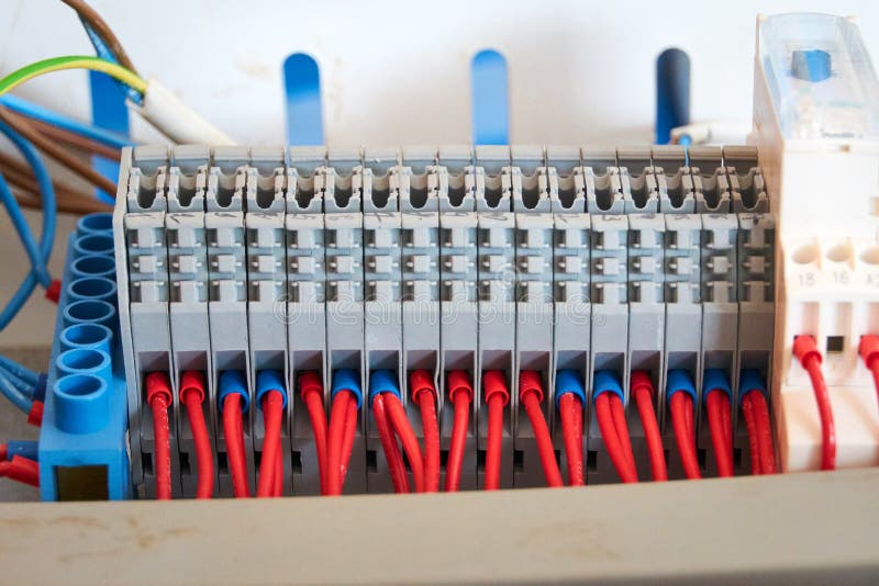 Terminal Block with Connected and Numbered Wires Leaving the Cable ... Terminal Block with Connected and Numbered Wires Leaving the Cable ...