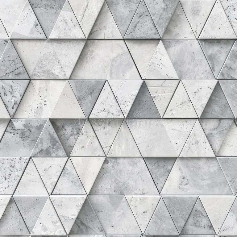 Triangular Shapes on a Shabby Gray Texture with a Cracked Background ...