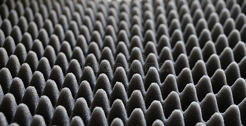 Gray Texture of Soundproof Foam in Perspective for Background Stock ...